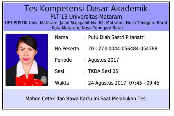 MEMPERSIAPKAN DAN MELAKSANAKAN TEST TKDA & TOEP – Diah Sastri